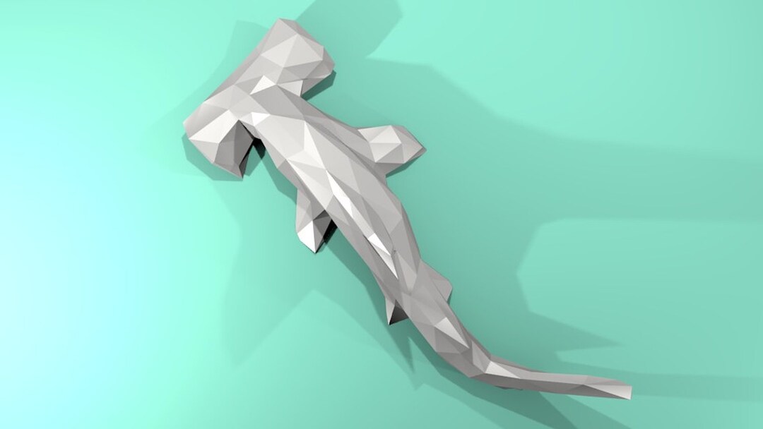 HAMMERHEAD SHARK Paper Sculpture to Assemble Yourself // Creative ...