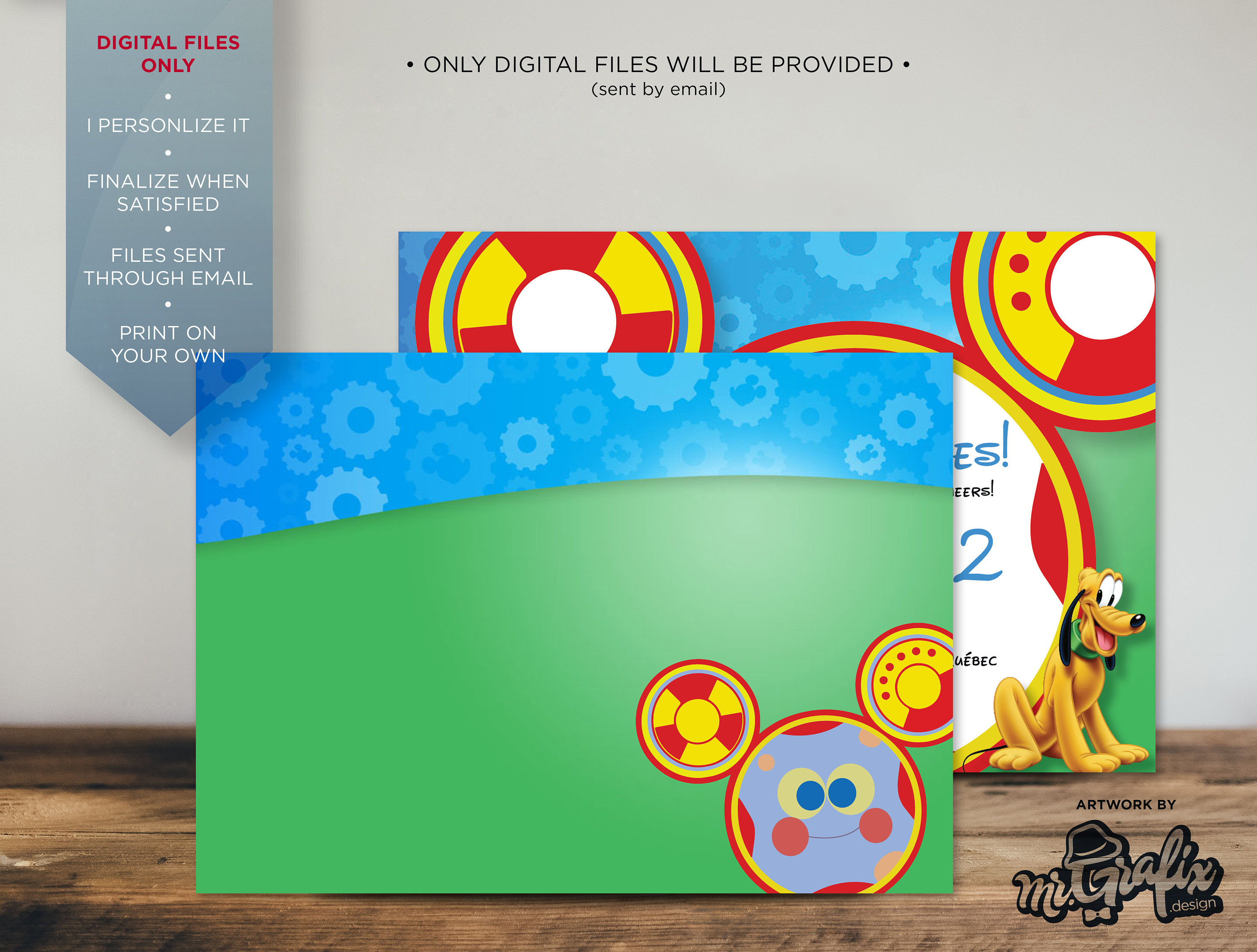 Toodles Birthday Invite, Mickey's Clubhouse, Oh Toodles, 2nd Birthday ...