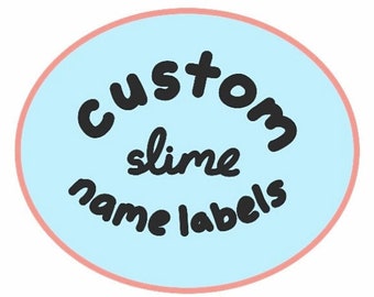 Custom slime labels | Etsy