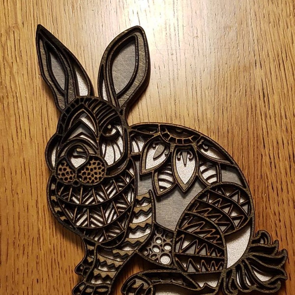 Laser Cut Rabbit - Etsy