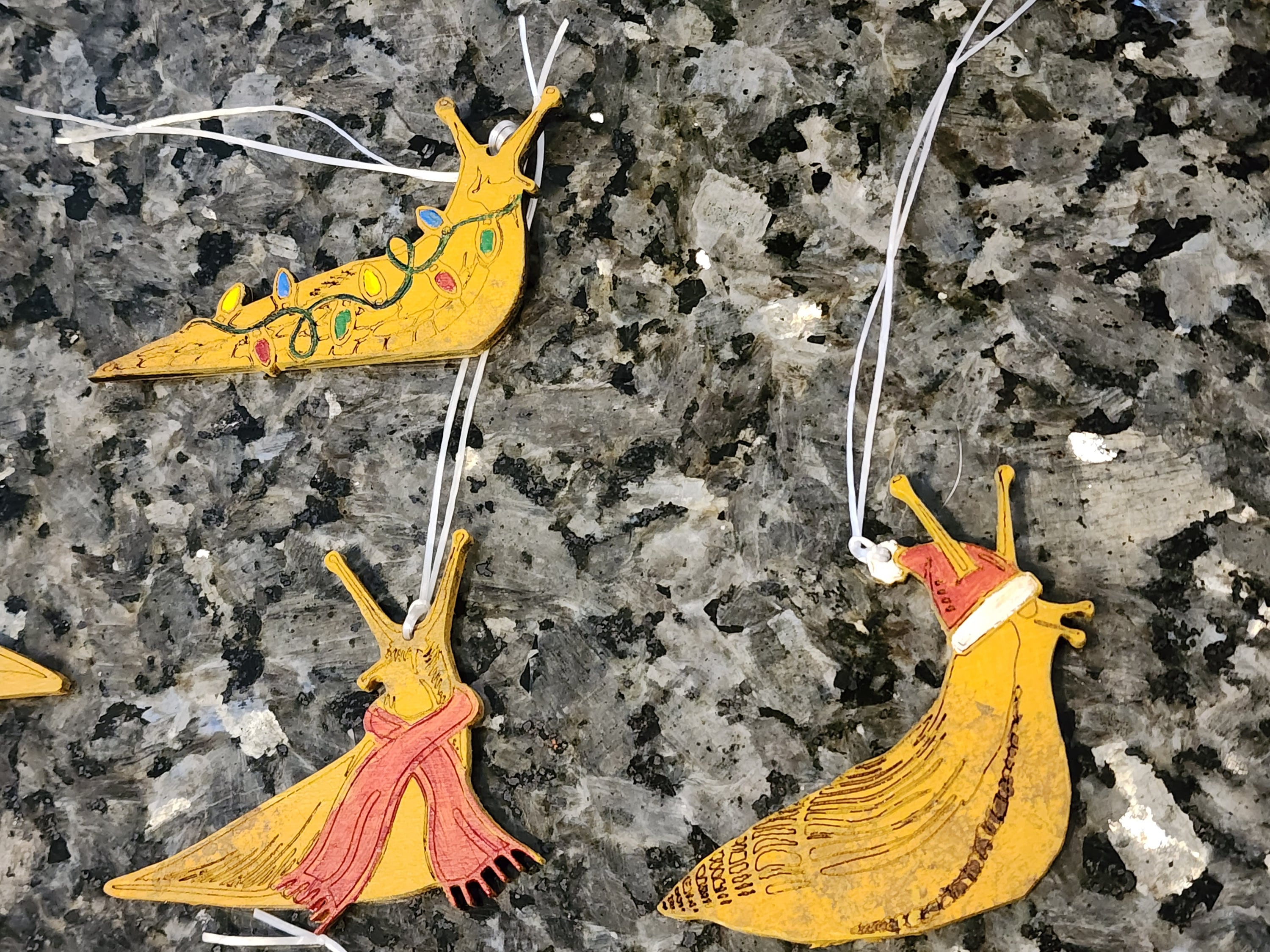Banana Slug Christmas Ornaments - Etsy