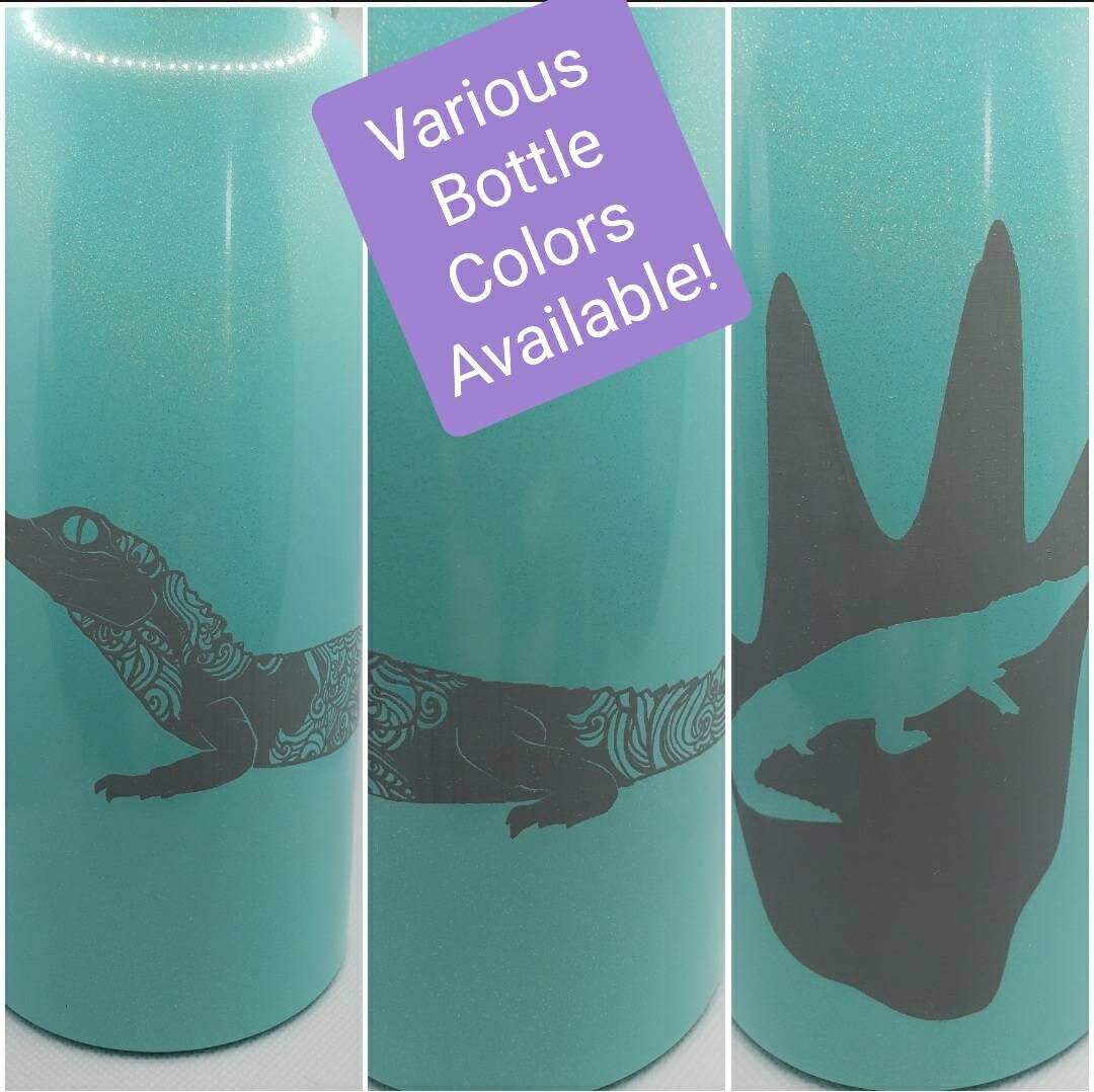 Alligator Crocodile Water Bottle - Etsy