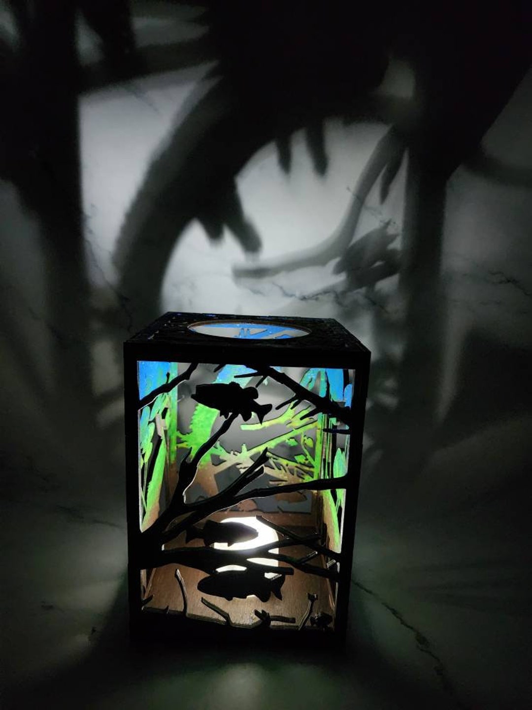 Bayou Wood Lantern - Etsy