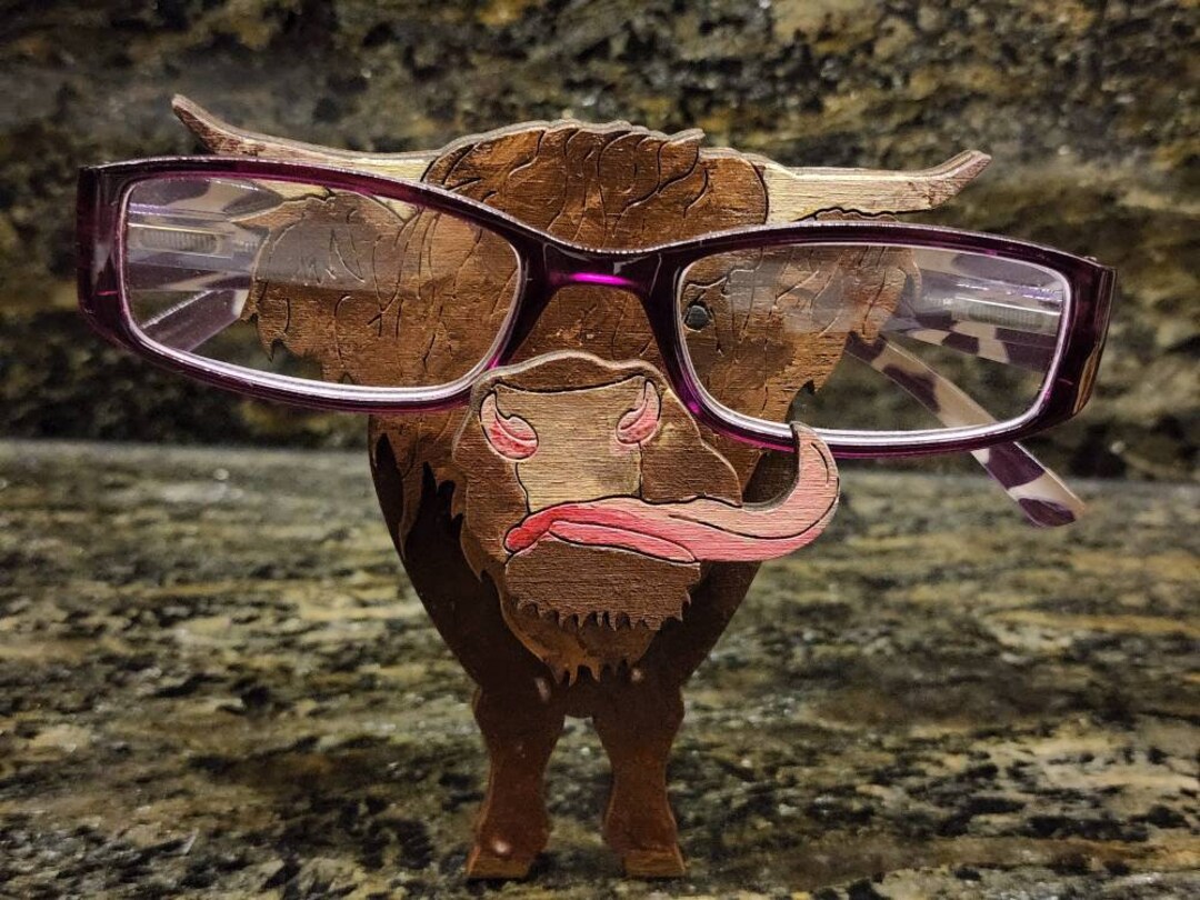 Highland Cow Eyeglass Glasses Holder - Etsy