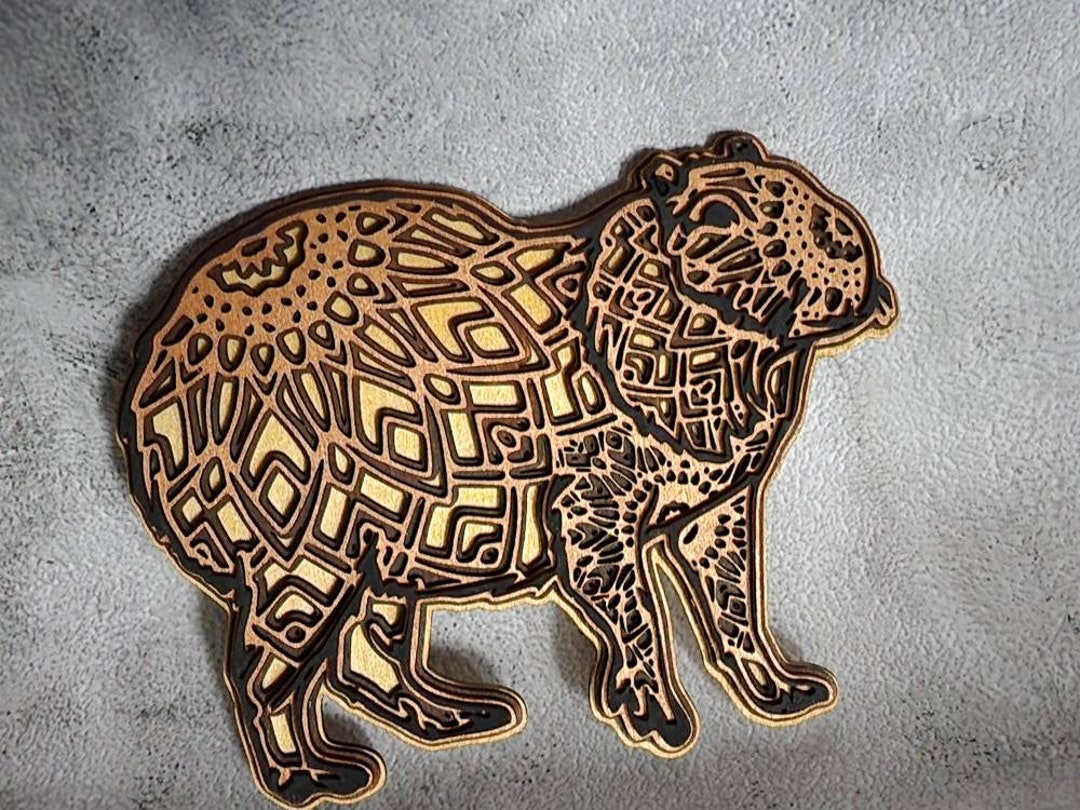 4 Layered Wood Capybara Art - Etsy
