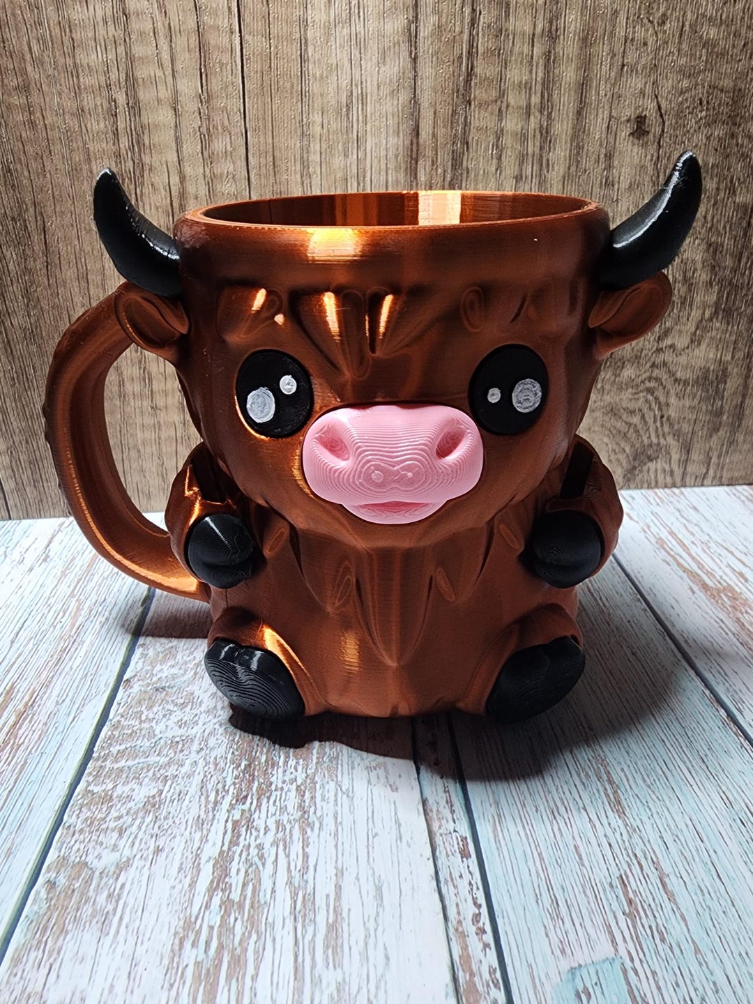 Highland Cow Pint Ice Cream Holder - Etsy
