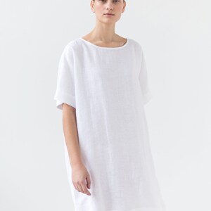 Loose Fitting Linen Dress / Linen Tunic Dress - Etsy