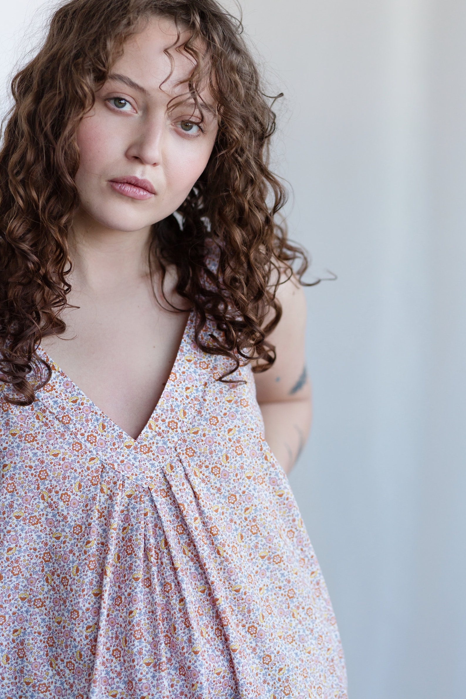 Floral Cotton Sleeveless Sundress / Handmade by MITS - Etsy