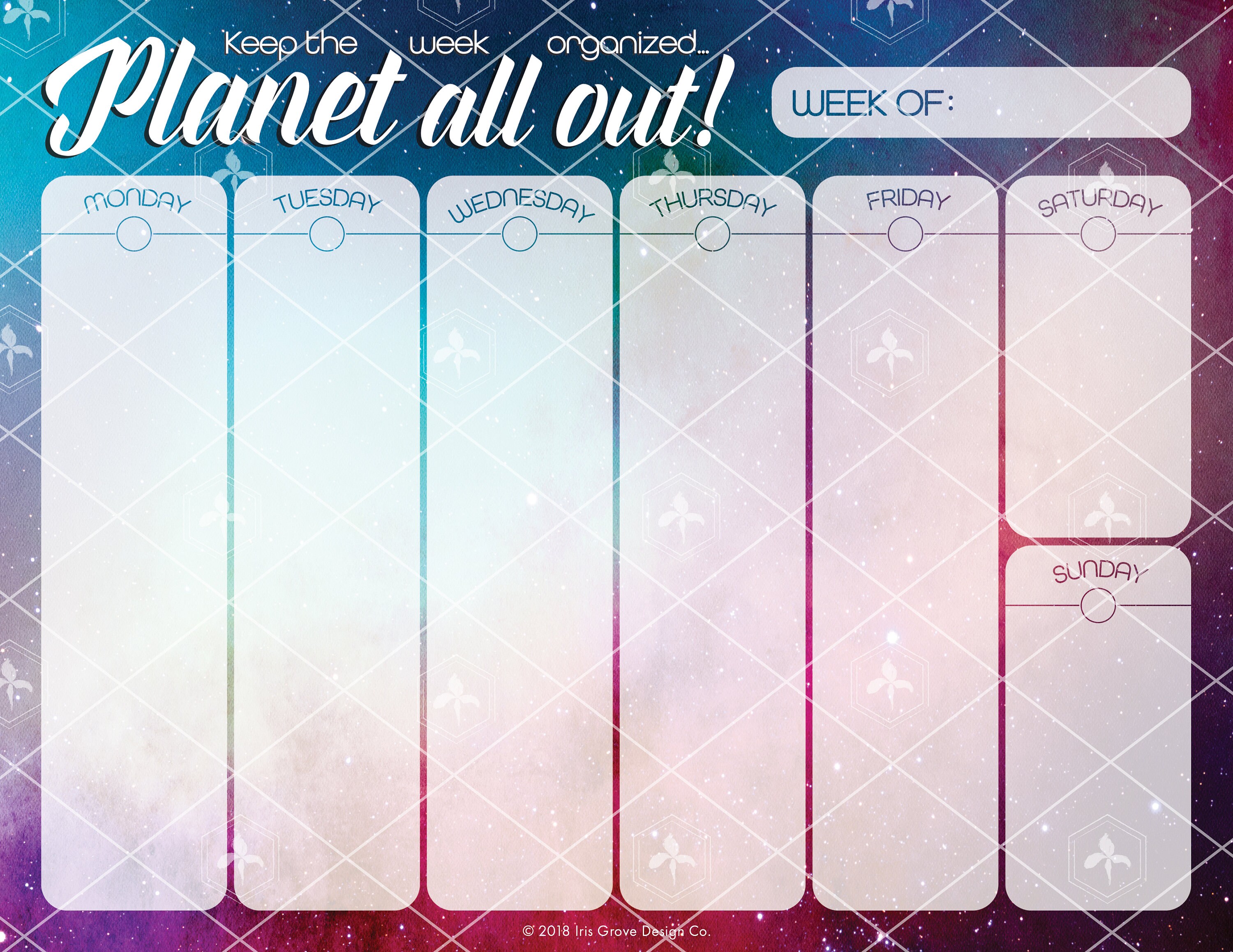 Galaxy Planner [digital Download] - Etsy