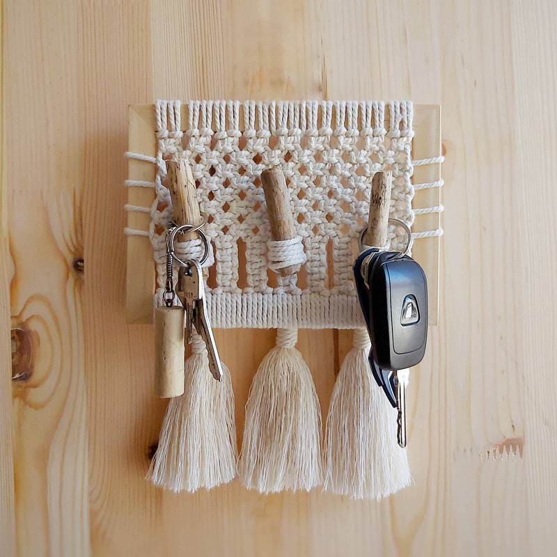 Macrame Key Holder - Etsy