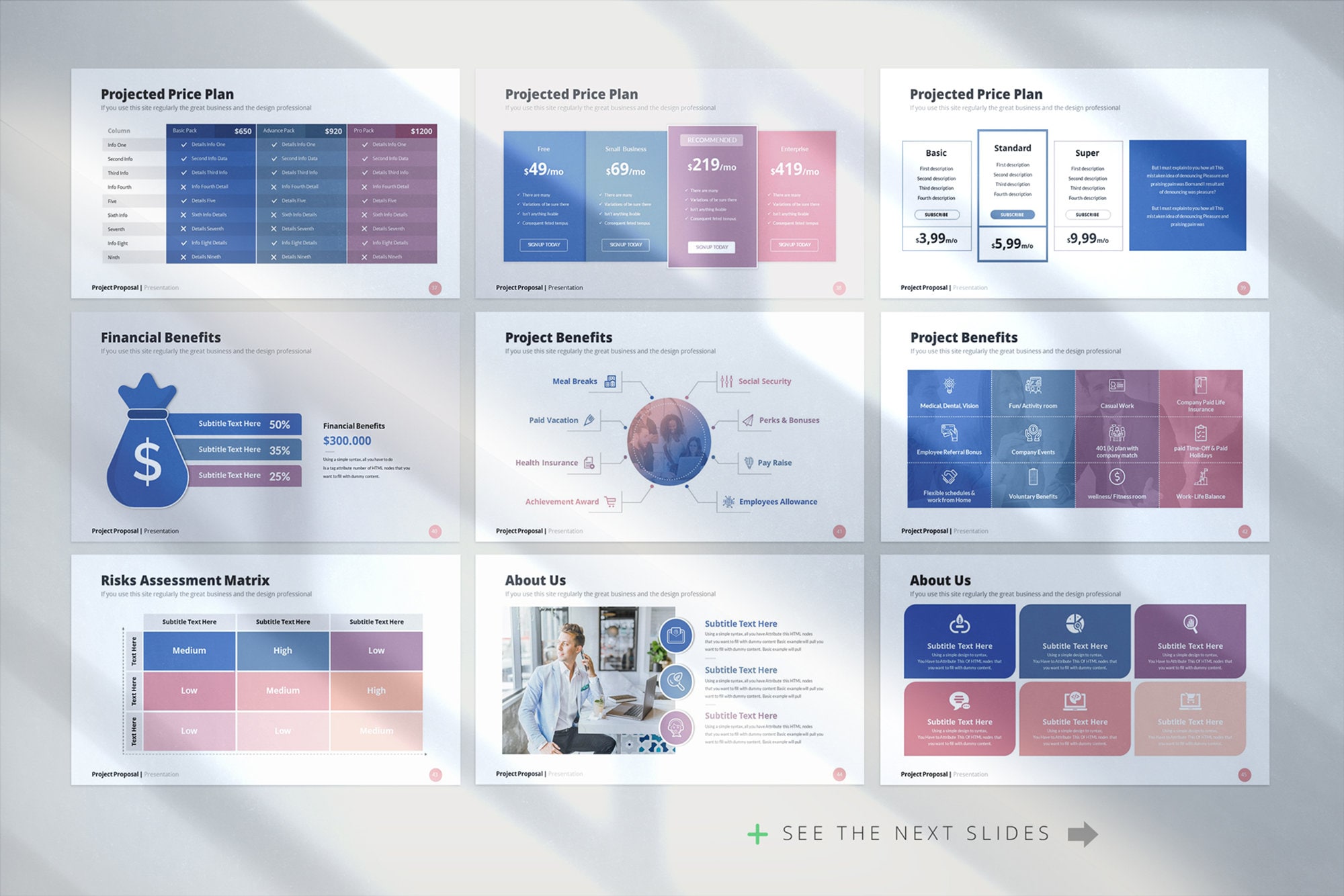 Projektvorlage PowerPoint vorlage Geschäftsvorlage | Etsy