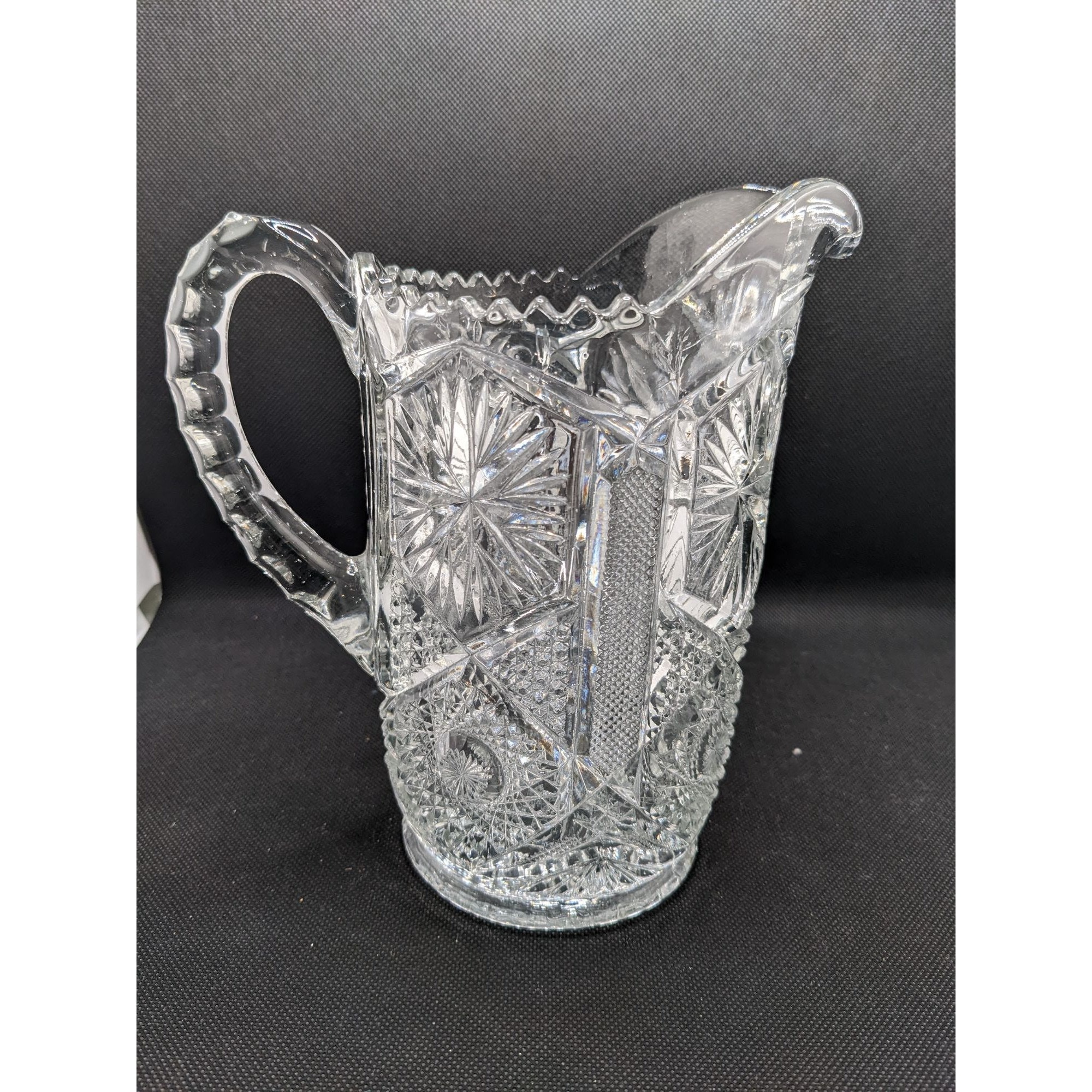 Imperial Glass Water Pitcher Clear Glass 8 In - Etsy