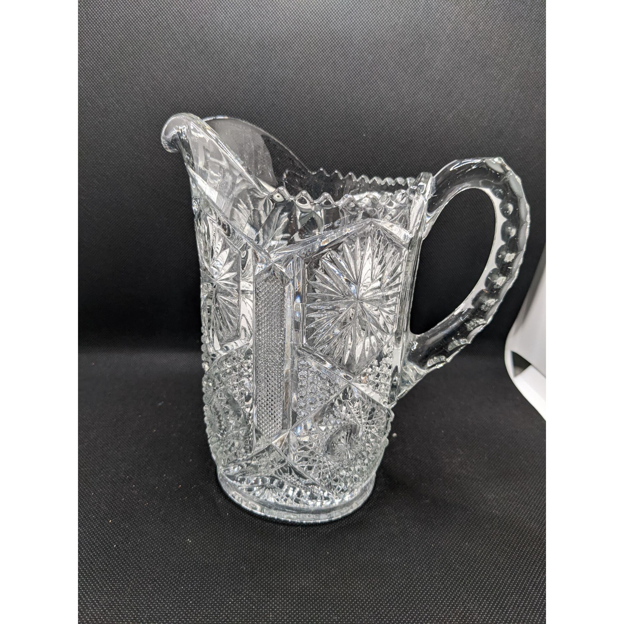 Imperial Glass Water Pitcher Clear Glass 8 In - Etsy
