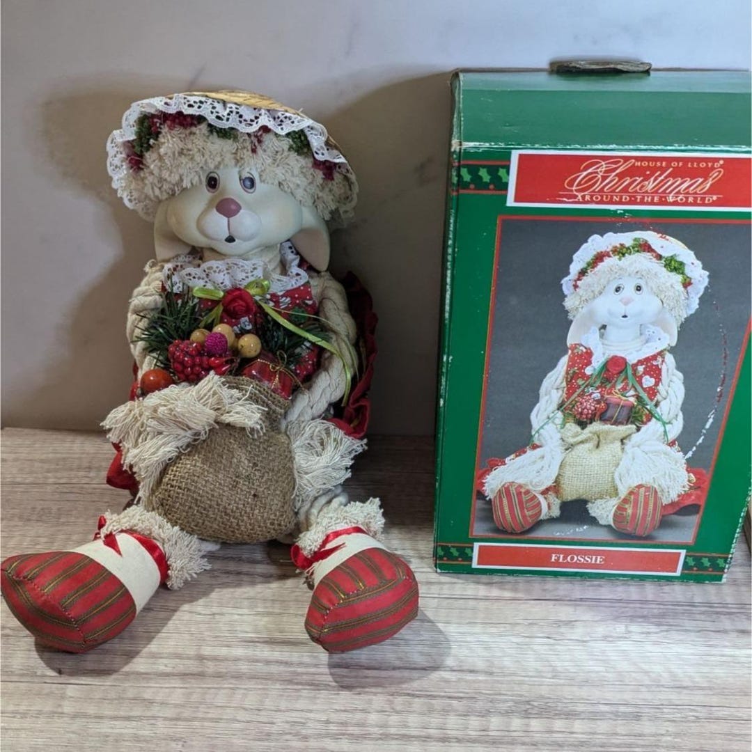 Christmas Around the World House of LLOYD flossie Bunny Sitting - Etsy