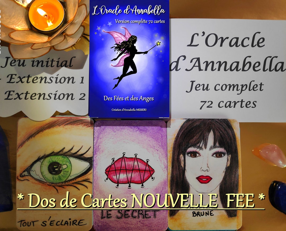 L'Oracle d'Annabella - JEU COMPLET 72 cartes - Des Fées et des Anges ...