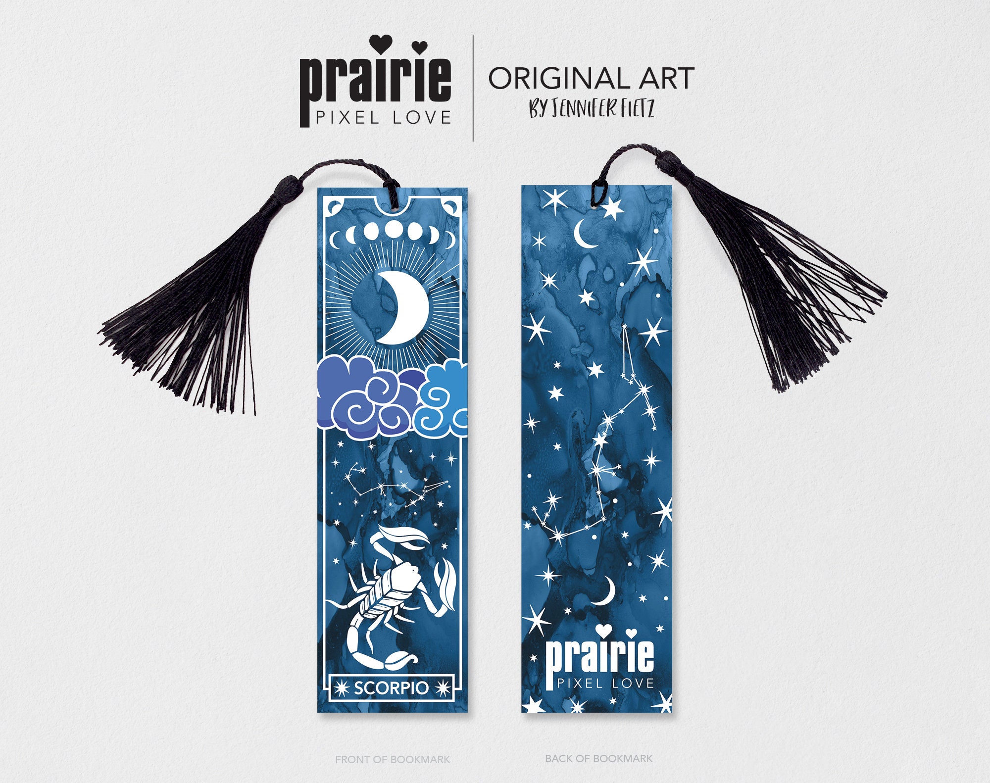 Scorpio Bookmark Zodiac Bookmark Zodiac Gift Star Sign - Etsy