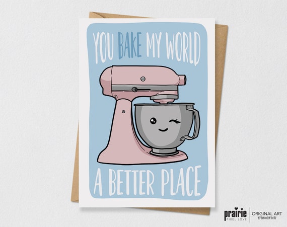 Baking Pun Card Baking Birthday Card Food Greeting Card - Etsy Canada