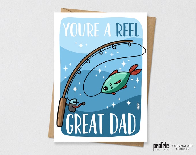 Printable Dad Birthday Card, Funny Fish Birthday Card Dad, Fishing ...