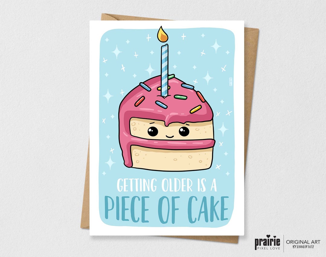 Birthday Cake Pun Card, Cake Card, Birthday Cake Card, Cake Birthday ...