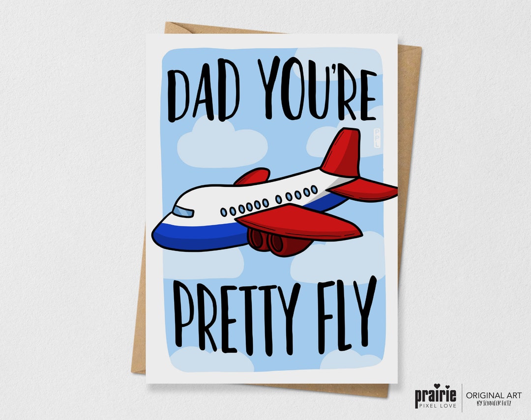 Plane Dad Card, Dad Plane Card, Dad Card, Plane Awesome Card, Father’s ...