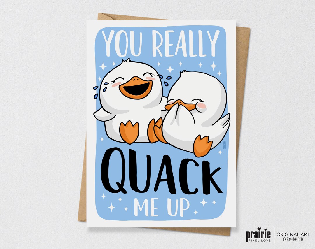 Duck Greeting Card, Duck Card, Funny Duck Card, Animal Card, Duck ...