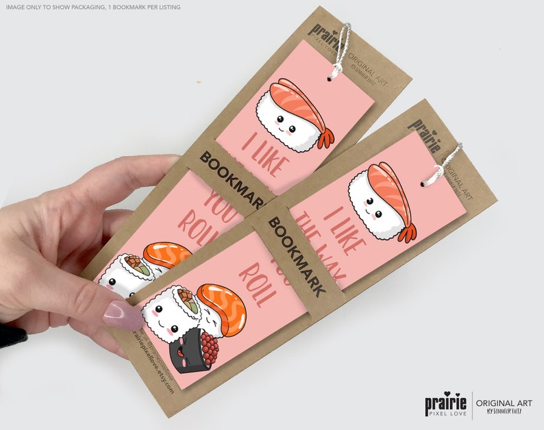 Sushi Bookmark Illustrated Foodie Book Gift Book Gift - Etsy
