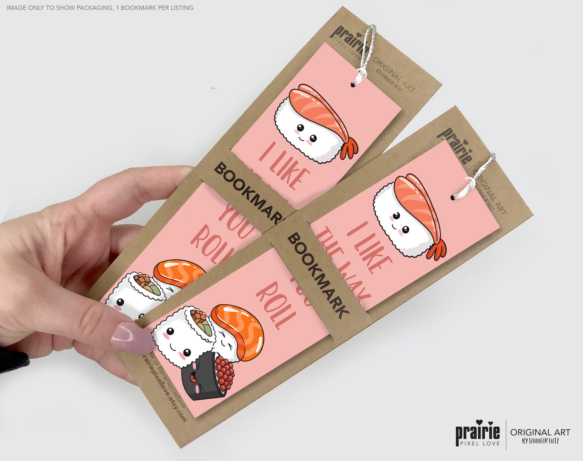 Sushi Bookmark Illustrated Foodie Book Gift Book Gift - Etsy