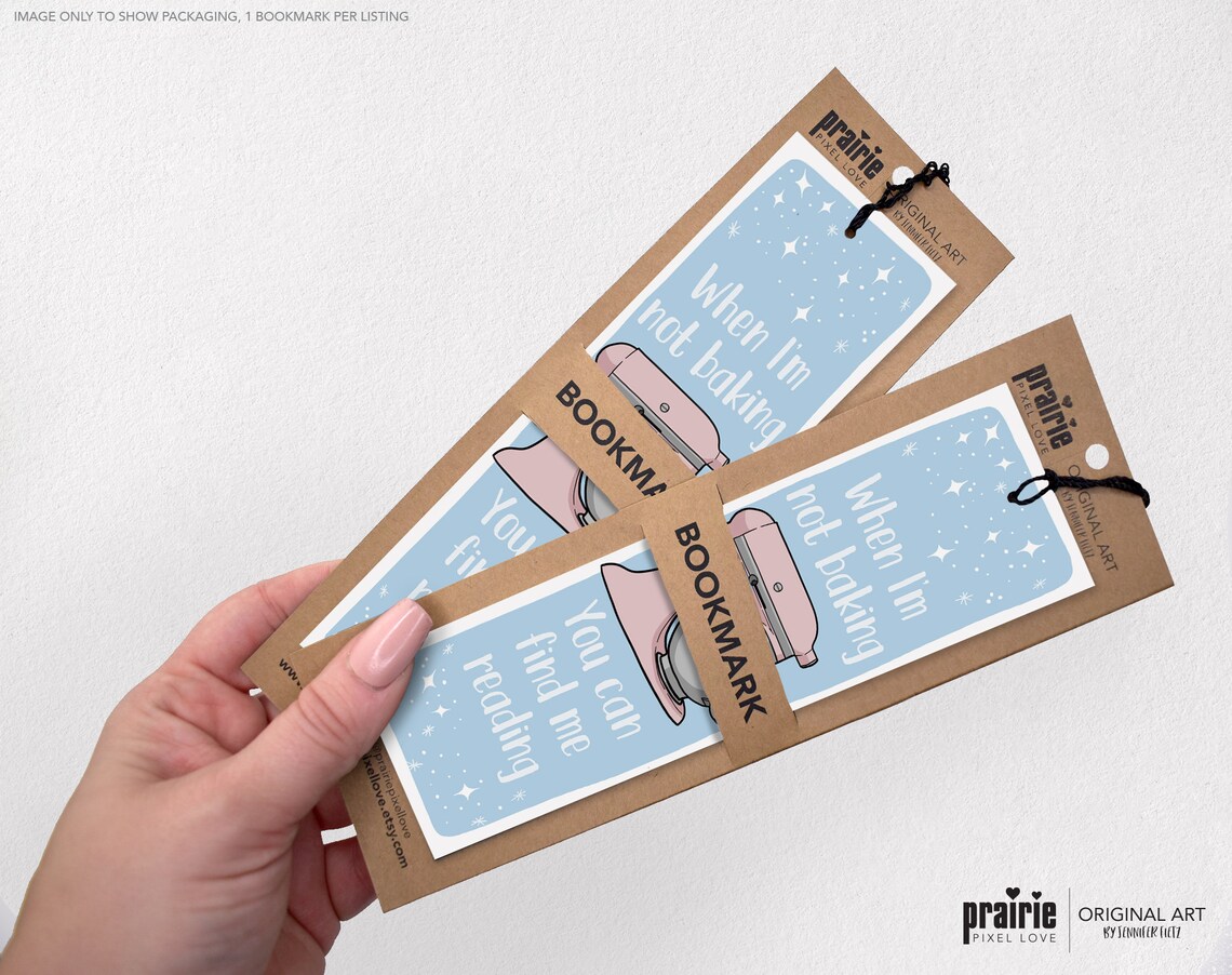 Baking Bookmark Illustrated Baking Gift Book Gift Book - Etsy