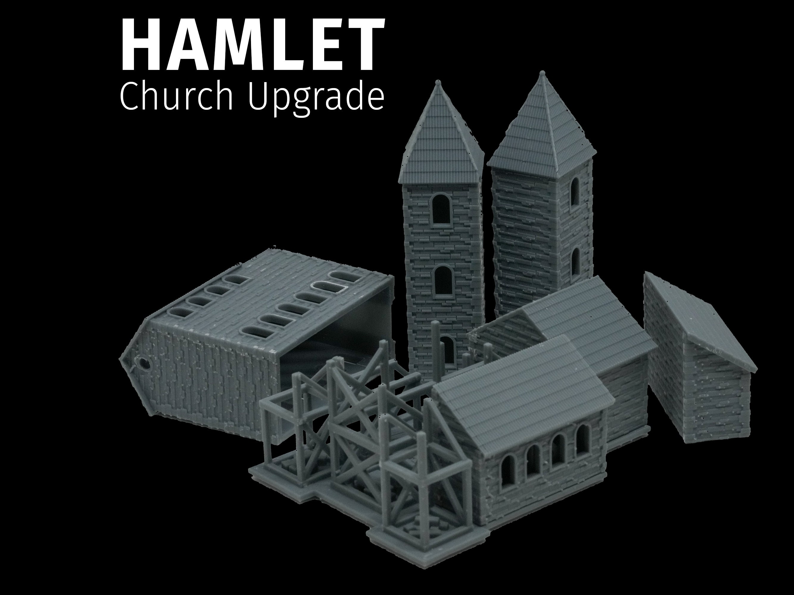 Hamlet Board Game Church Upgrade 7 Piece Set, 3d Printed Unofficial - Etsy