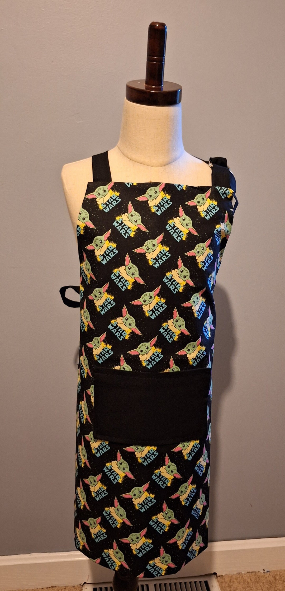 Star Wars Inspired Kid's Apron, Grogu Apron, Mandalorian Apron - Etsy