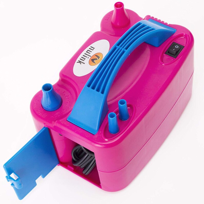 Balloon Pump Electric- Air Balloon Blower Machine, Blow 2 Balloons up ...