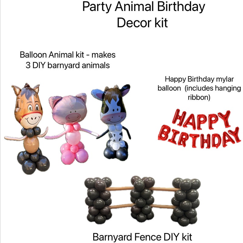Helium Animal Balloons - Etsy