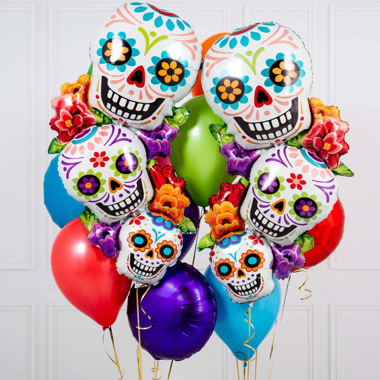 Day of the Dead Balloon Party Decorating Assortment. Halloween Party ...