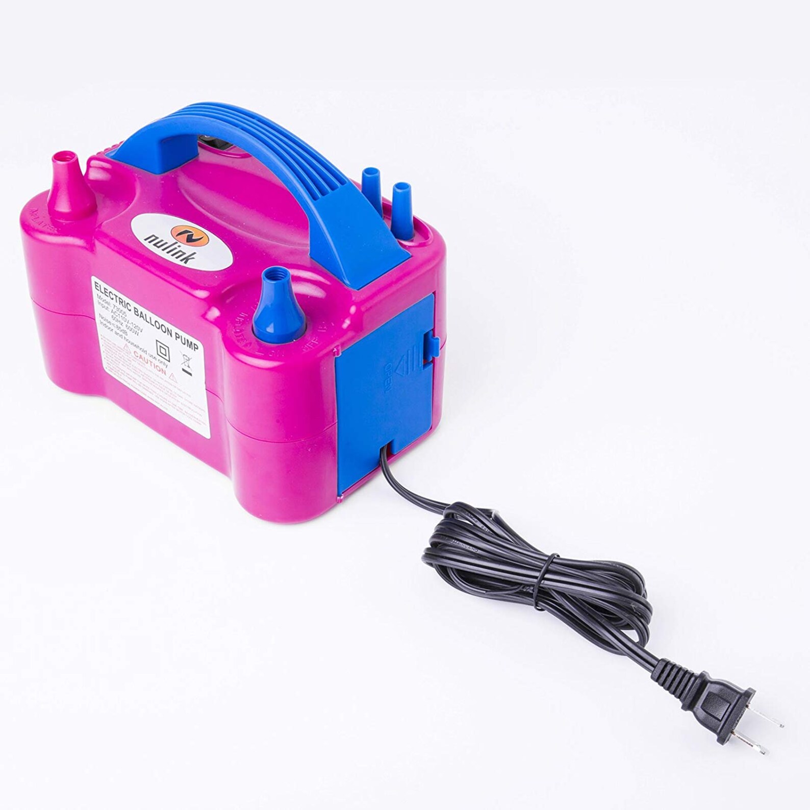 Balloon Pump Electric Air Balloon Blower Machine, Blow 2 Balloons up at ...