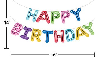 Colored letter balloons store