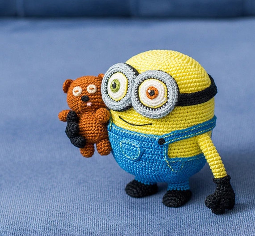 Bob the Minion Amigurumi Crochet Pattern, Minion Bob Crochet Doll ...
