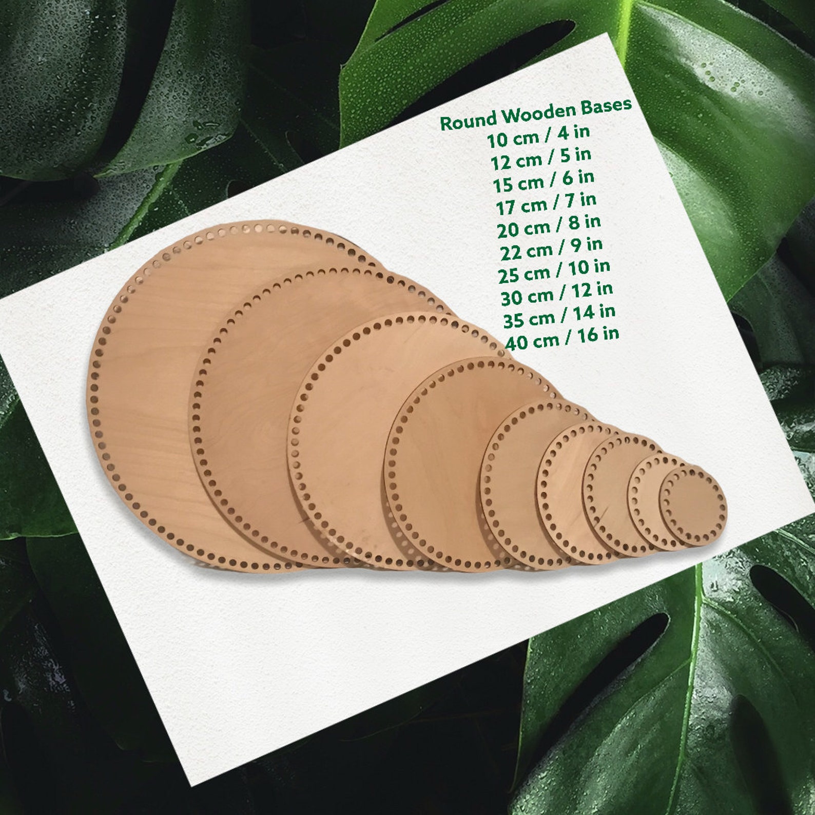 Wooden Basket Bases. Wooden Bottoms for Crochet Baskets. Round | Etsy