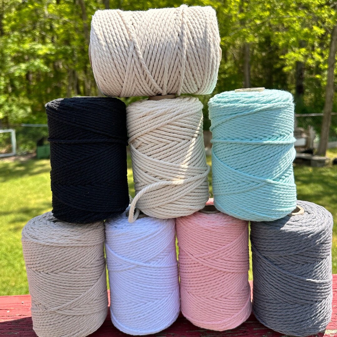 Cotton Rope 3mm 2ply Macrame Rope Macrame Rope Natural Macrame Rope ...