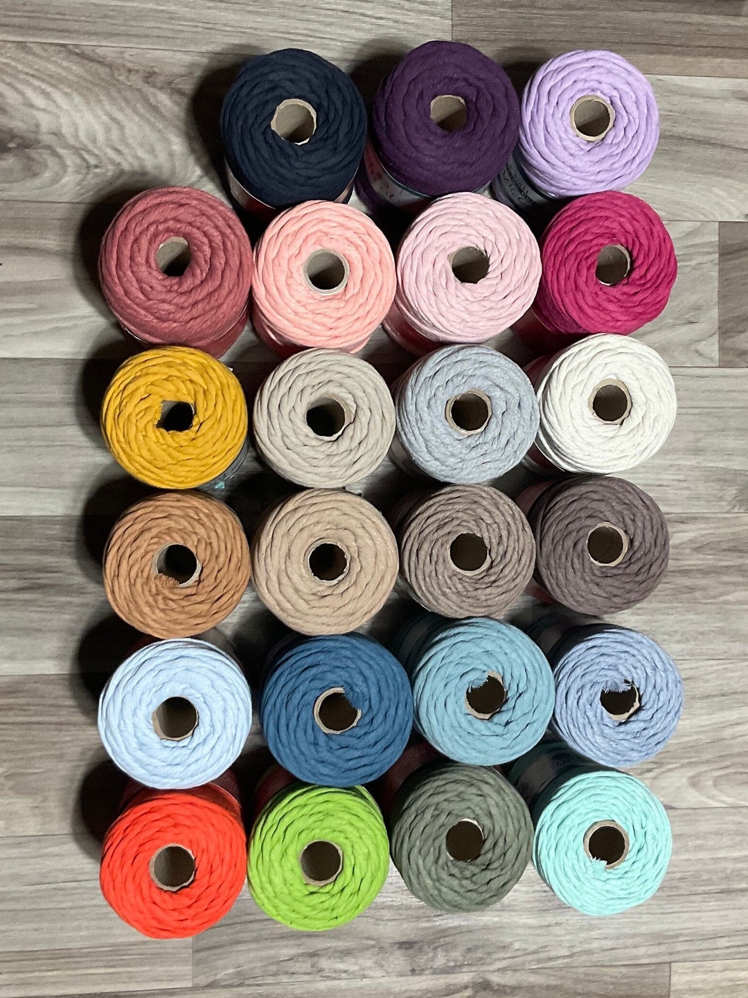 Macrame Cord 5mm. 5mm Single Strand Cotton Cord. 5mm Macrame Cotton ...