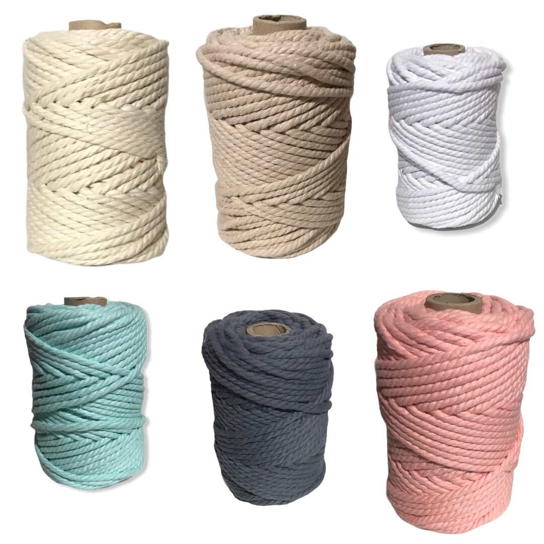 Cotton Rope 3mm 3ply Macrame Rope Macrame Rope Natural - Etsy