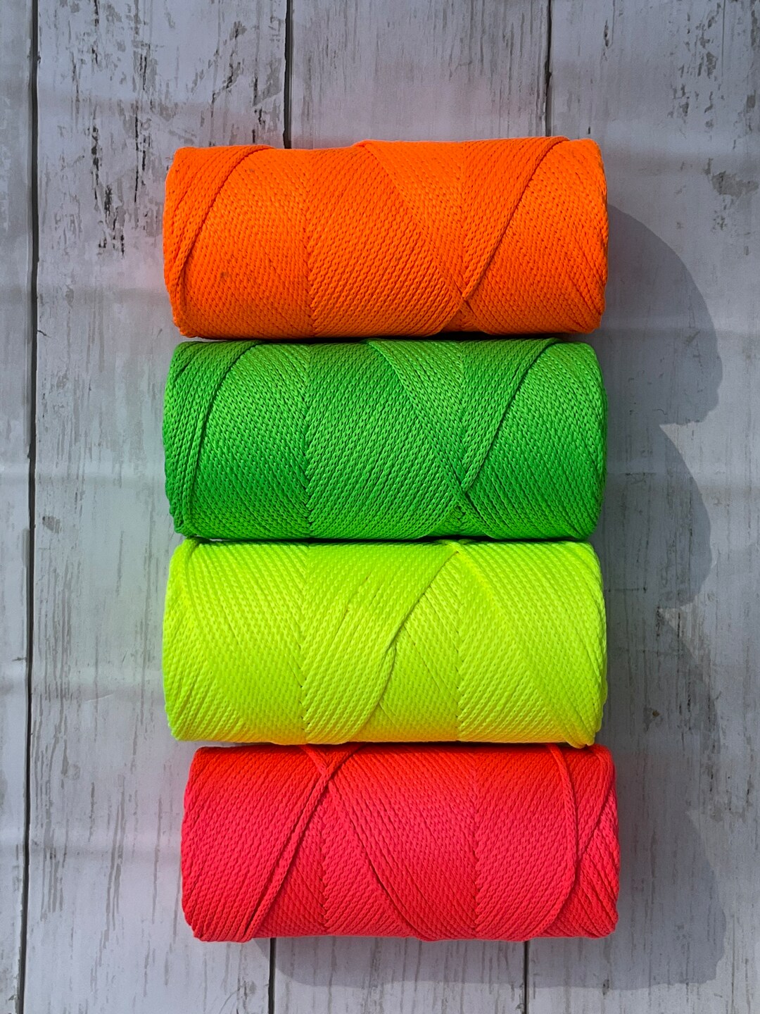 Polyester Yarn. Neon Polyester Rope. Soft Neon Yarn. 4mm Polyester Yarn ...
