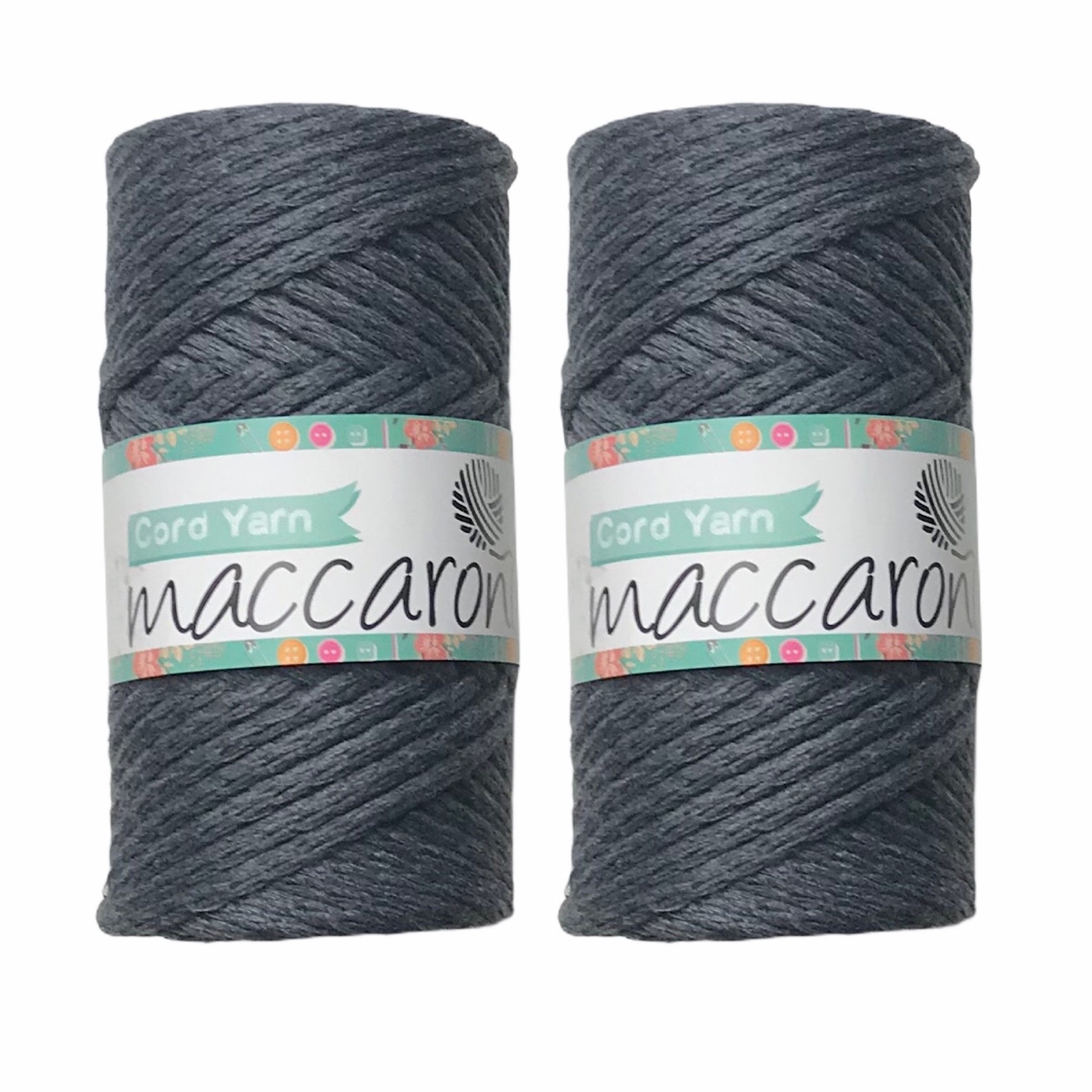 5mm Cotton Cord Yarn. Braided Cord.2 SKEINS Macrame Cord. | Etsy