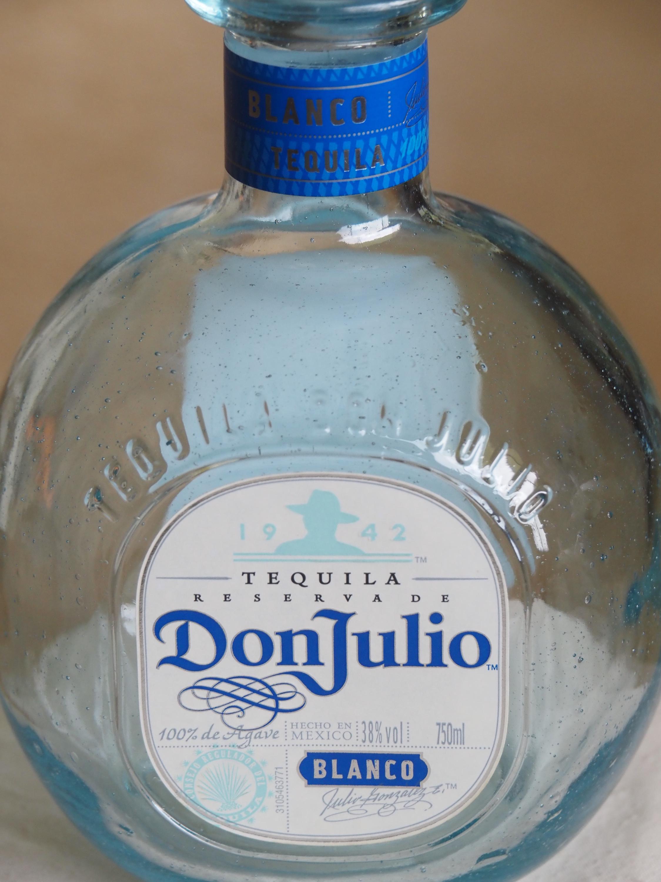 Empty Don Julio Blanco Tequila Bottle 750ml Aqua Glass With Cork Etsy