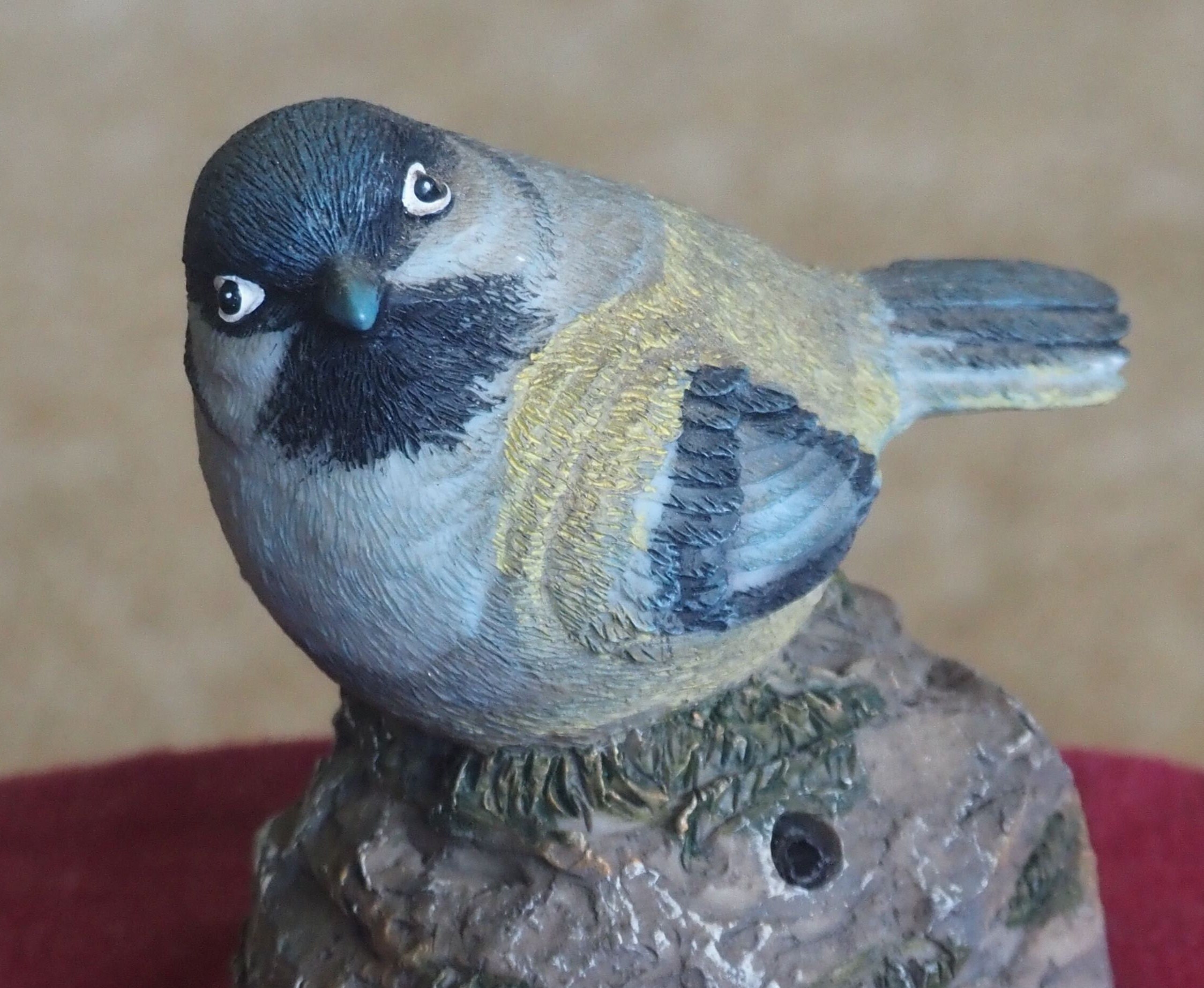 Original Vintage Resin Bird Figurine –blue and Yellow Bird. Makes ...