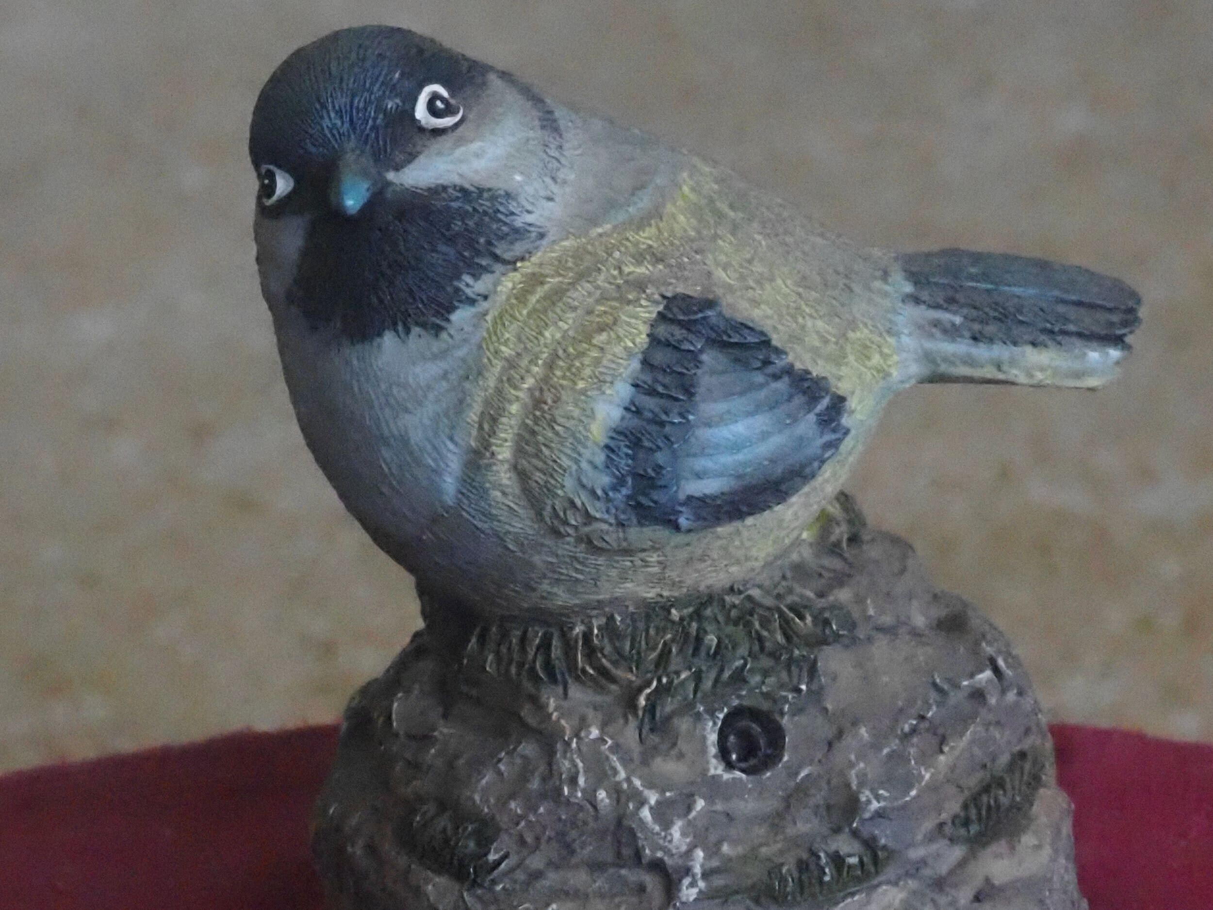 Original Vintage Resin Bird Figurine –blue and Yellow Bird. Makes ...