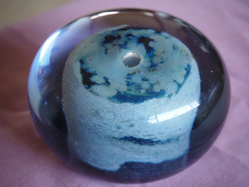 Unusual Round Glass Paperweight Signed by Maker and the Year 1972. - Etsy