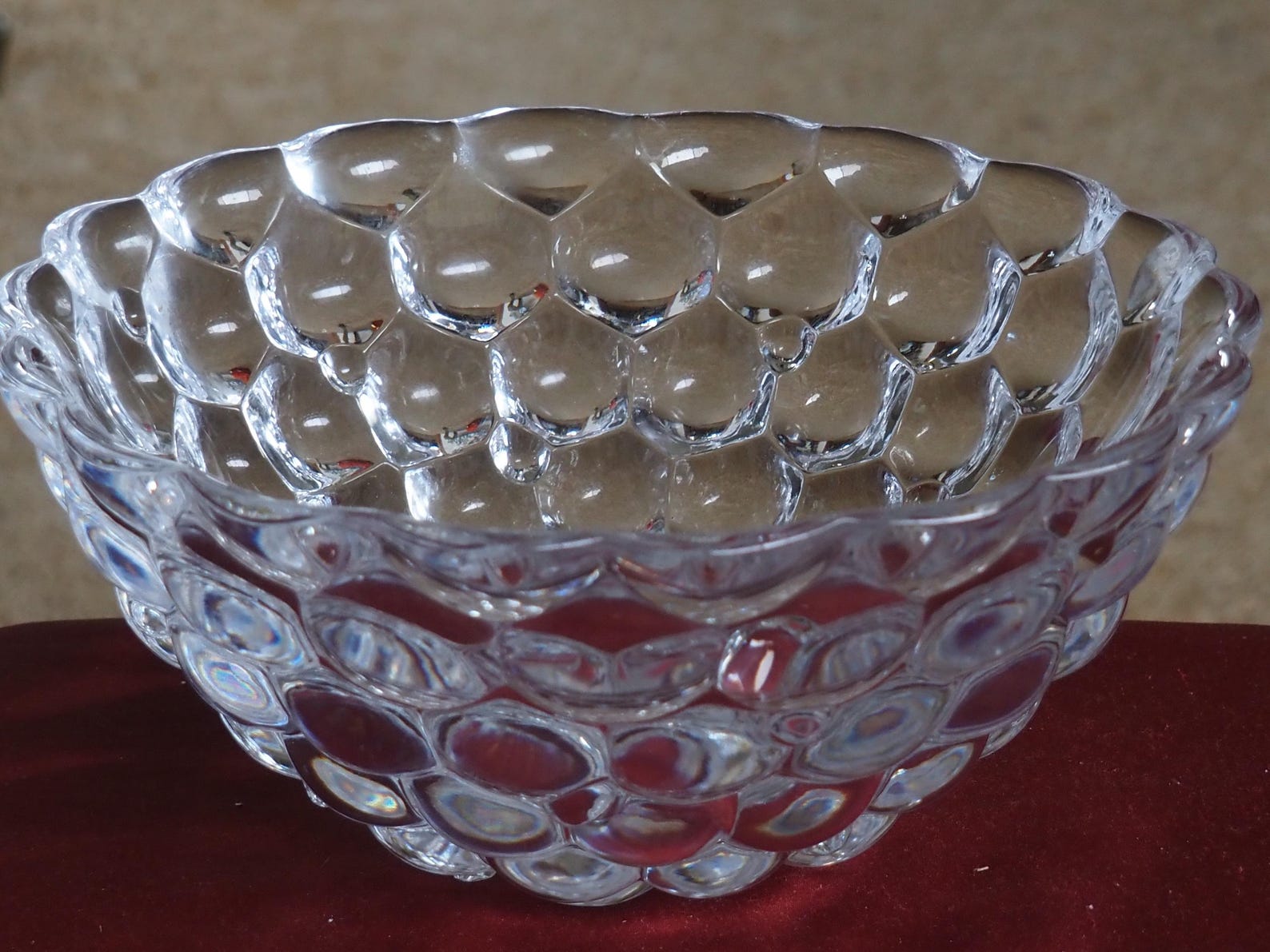 Orrefors Crystal Hallon Raspberry, Bowl for Rasberry Series. Orrefors ...
