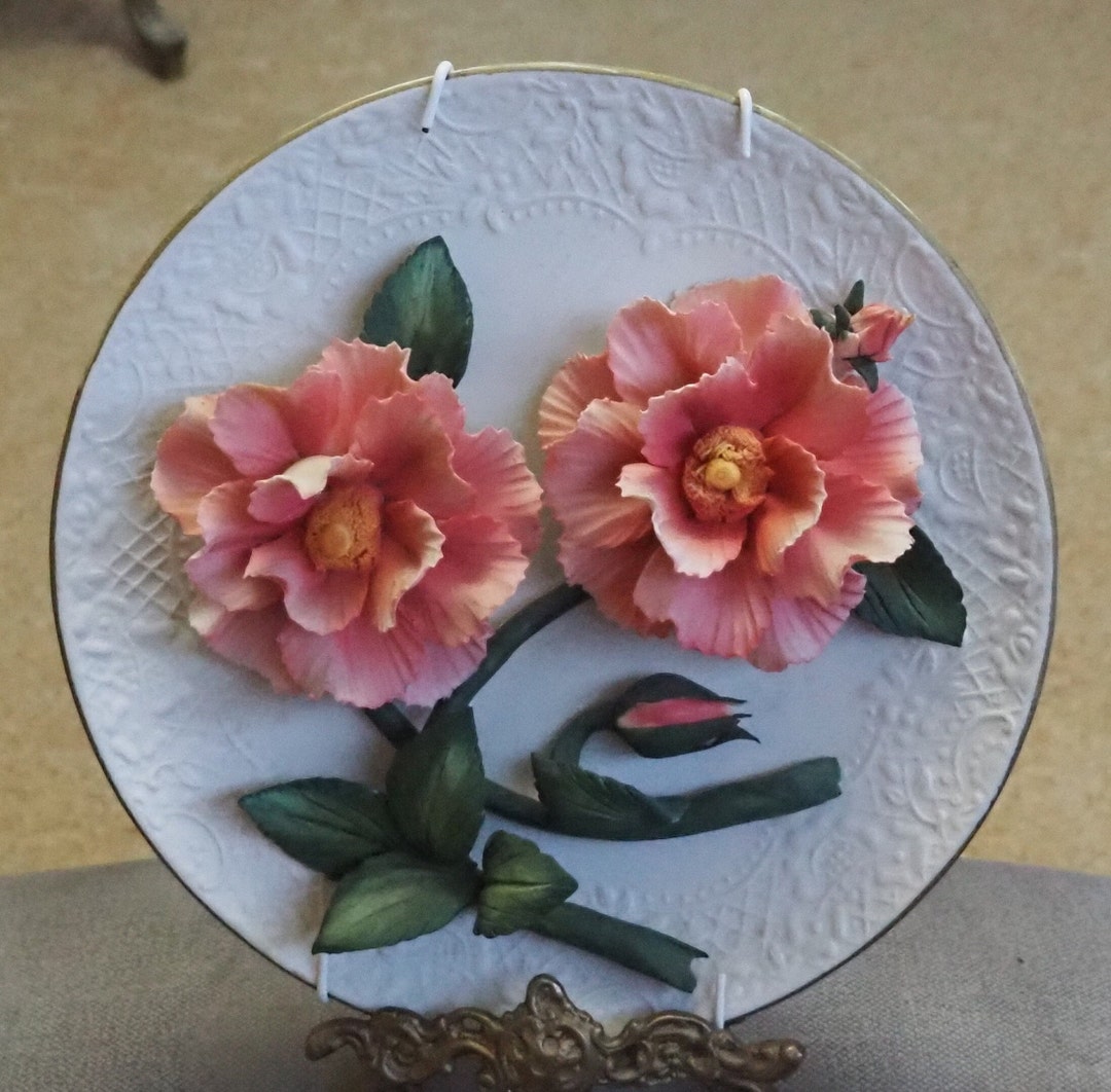 The Pink Roses of Capodimonte Limited Edition Fine Porcelain 3D Art - Etsy