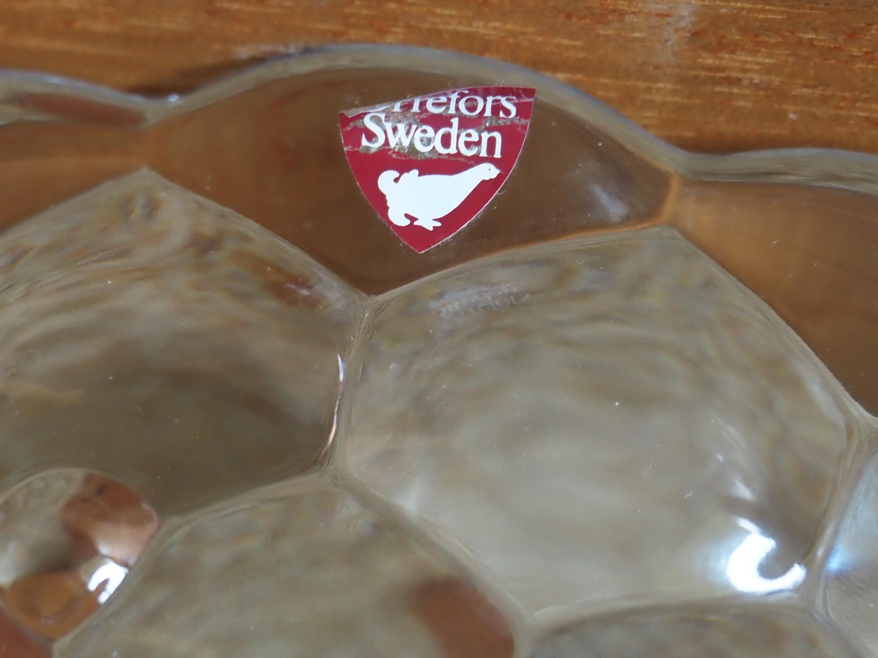 Orrefors Crystal Hallon Raspberry, Bowl for Rasberry Series. Orrefors ...