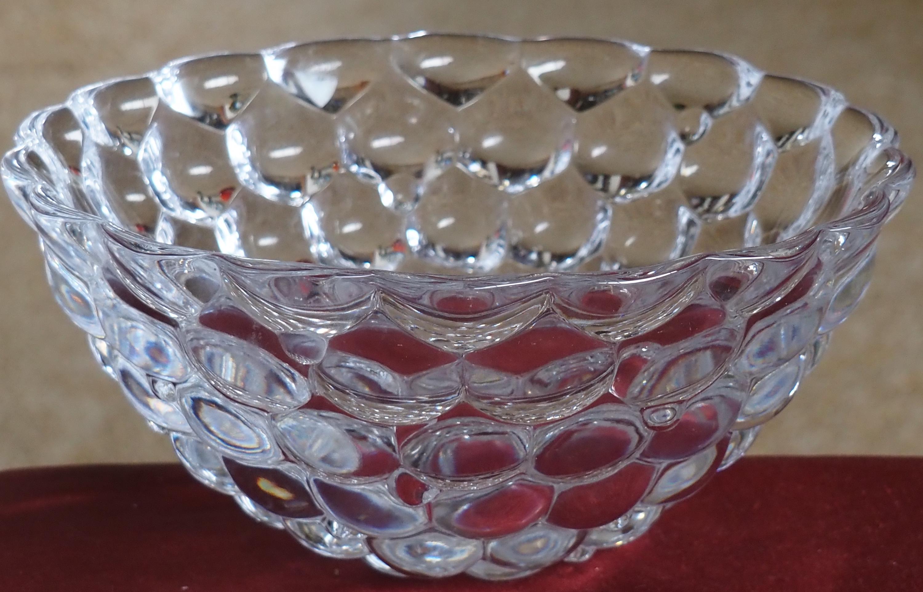 Orrefors Crystal Hallon Raspberry, Bowl for Rasberry Series. Orrefors ...